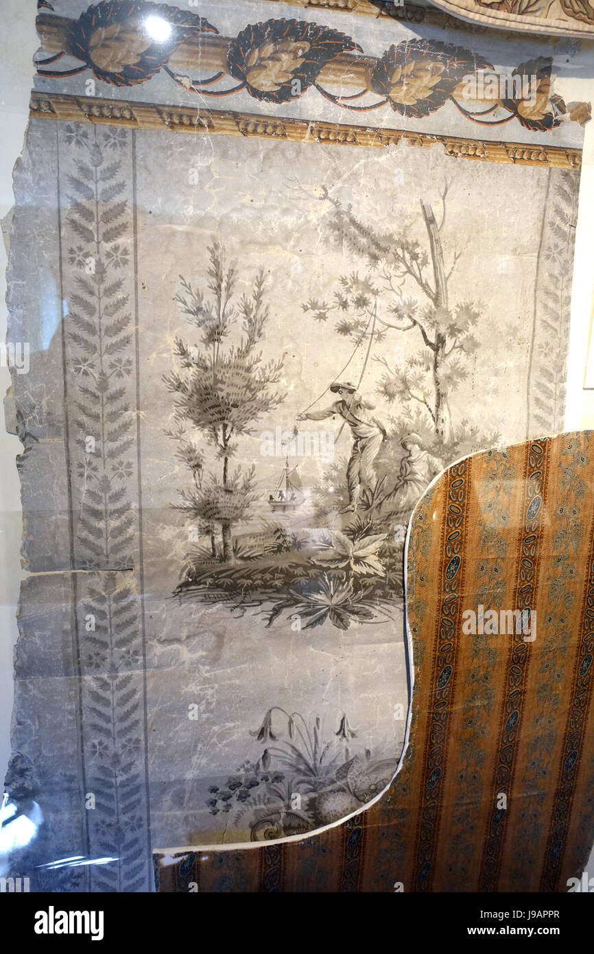 Wallpaper fragment by Moses Grant, Jr., & Co., Boston, 1811 1817 Concord Museum Concord, MA ...