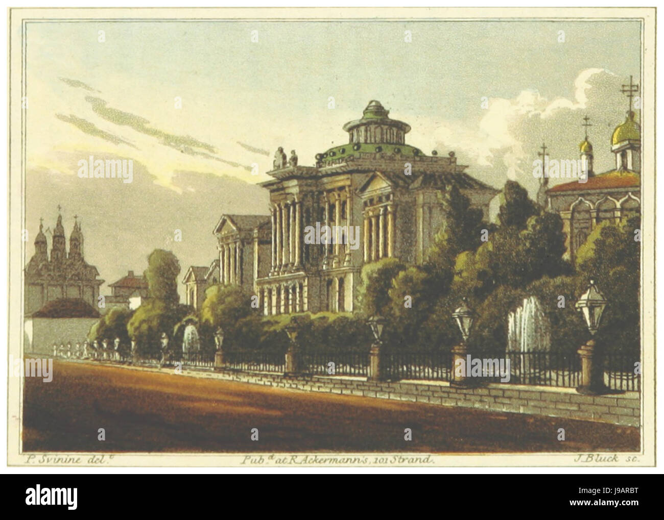 SVINYIN(1814) p059 View of Mr. Paschkoff's House, in Moscow Stock Photo ...