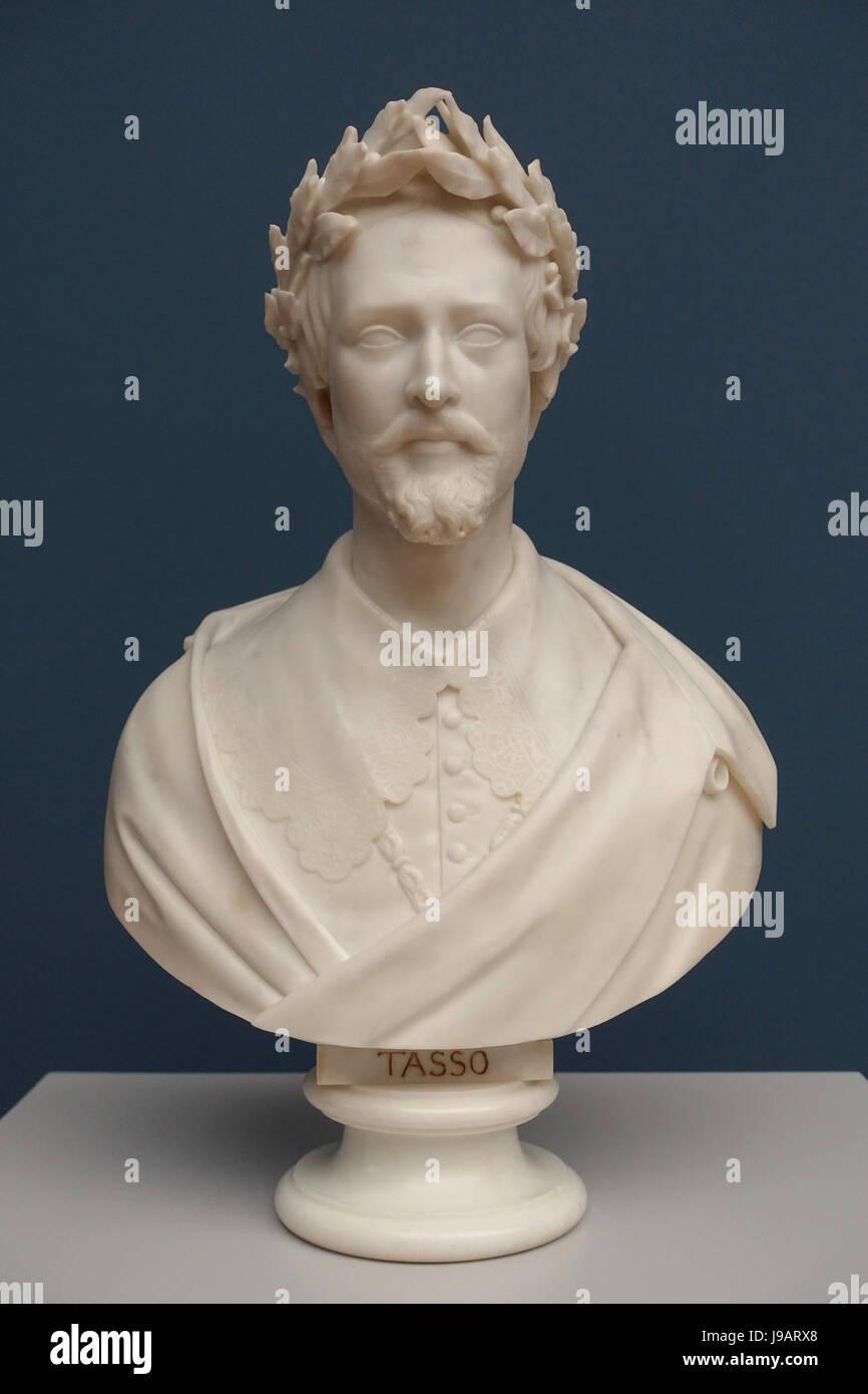 Tasso by Lorenzo Nencini, before 1854, marble Villa Vauban Luxembourg ...