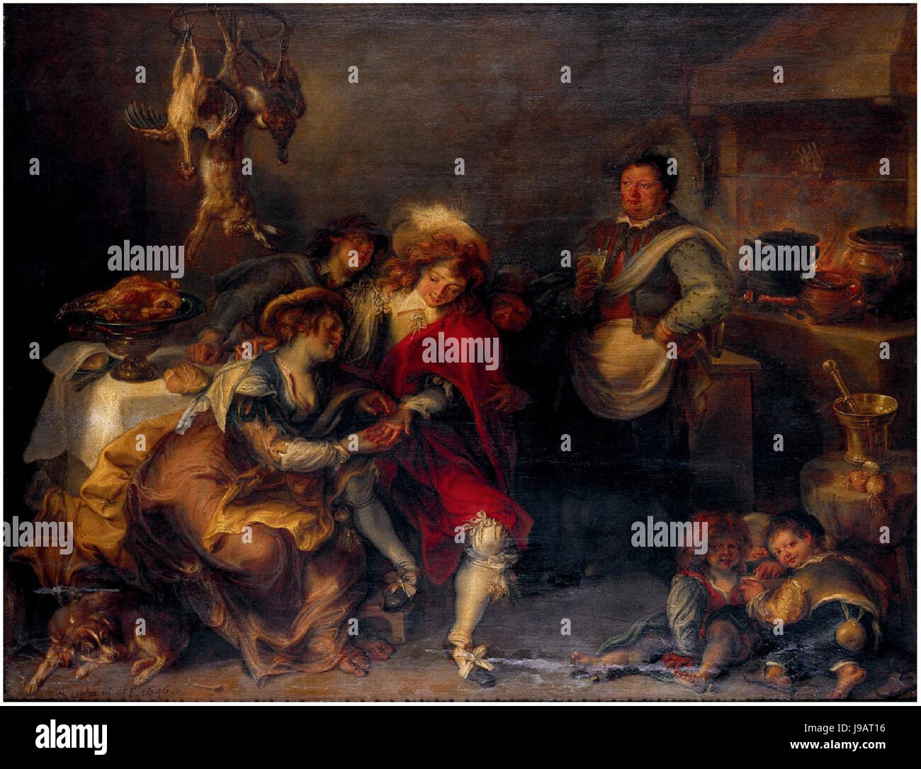 Simon de Vos Good Fortune or Fortune Telling Stock Photo - Alamy