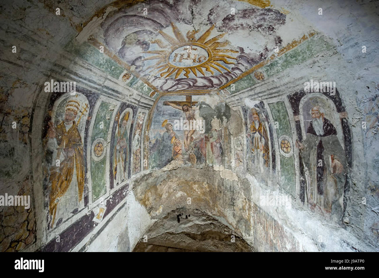 S Onofrio al Morrone affresco Stock Photo - Alamy