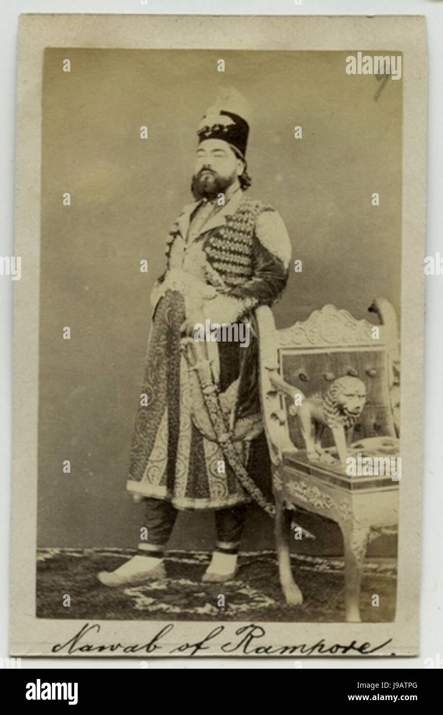Nawab of Rampur in the 1870s Stock Photo - Alamy