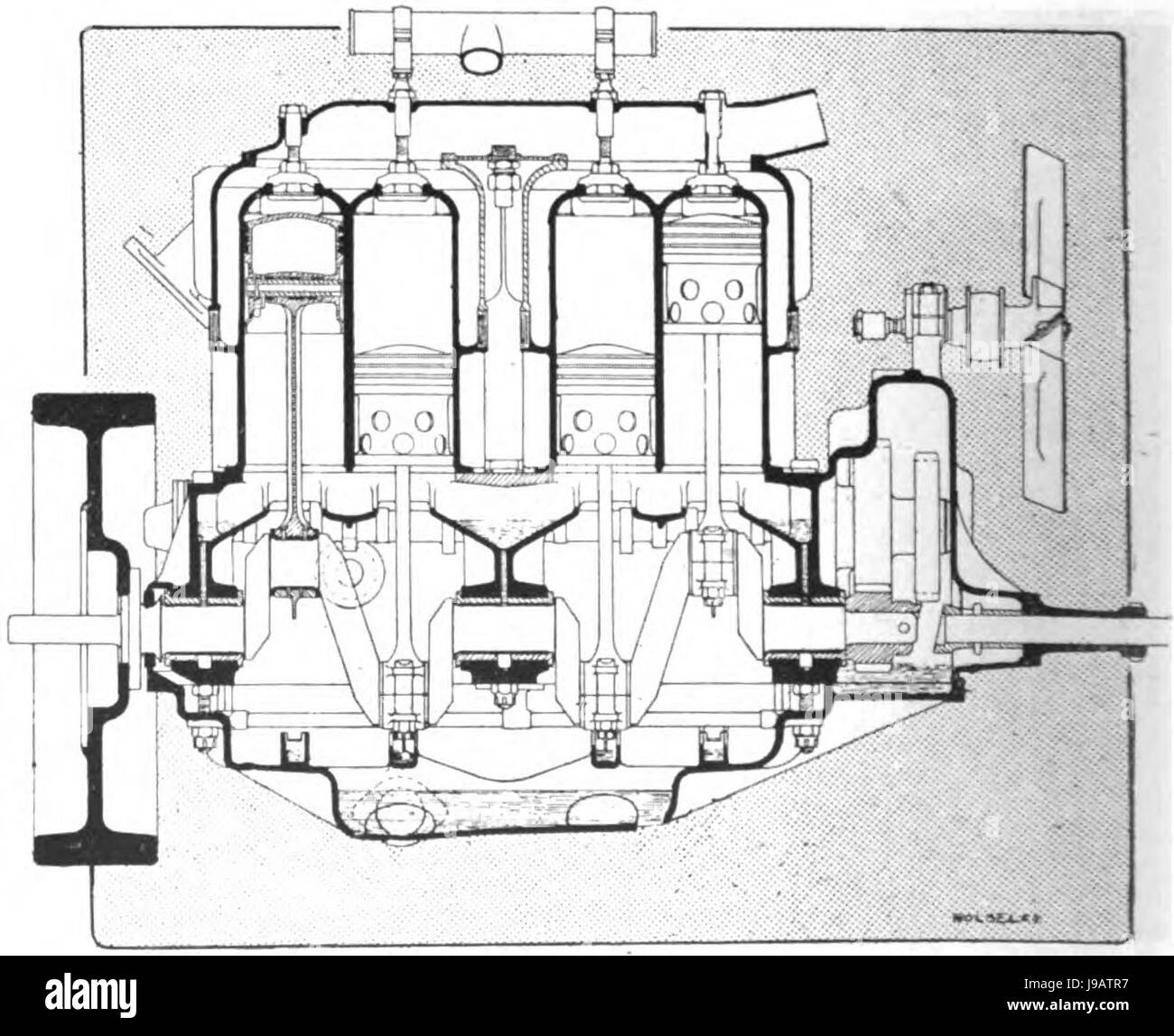 Wolseley engine 19121123 page 1410 Stock Photo - Alamy