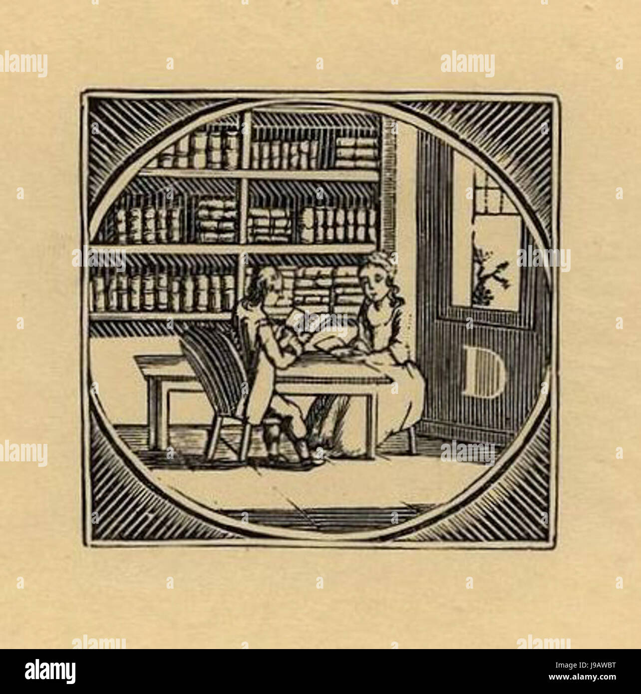 Thomas Bewick Bookplate D Stock Photo - Alamy