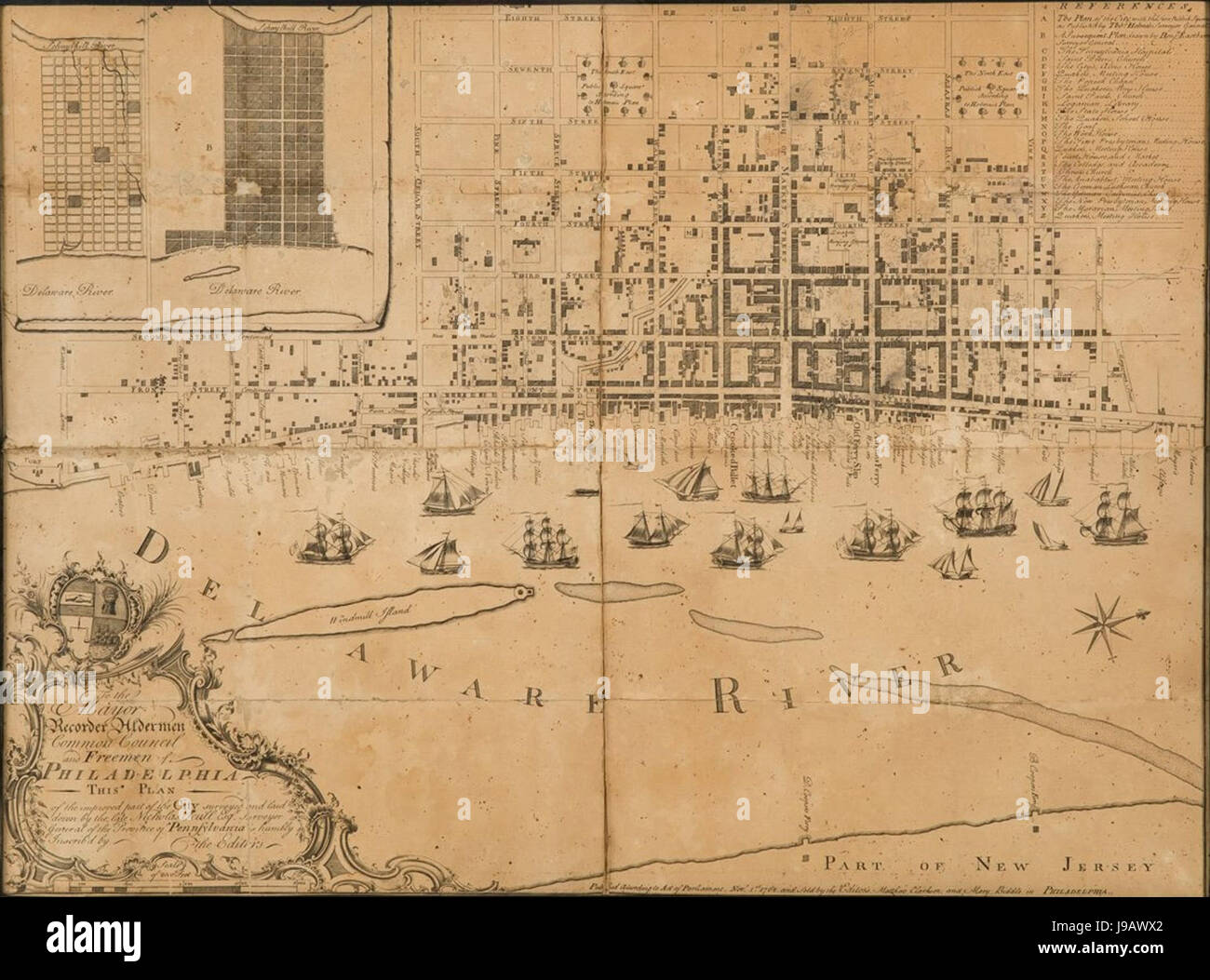 Map of biddle hi-res stock photography and images - Alamy