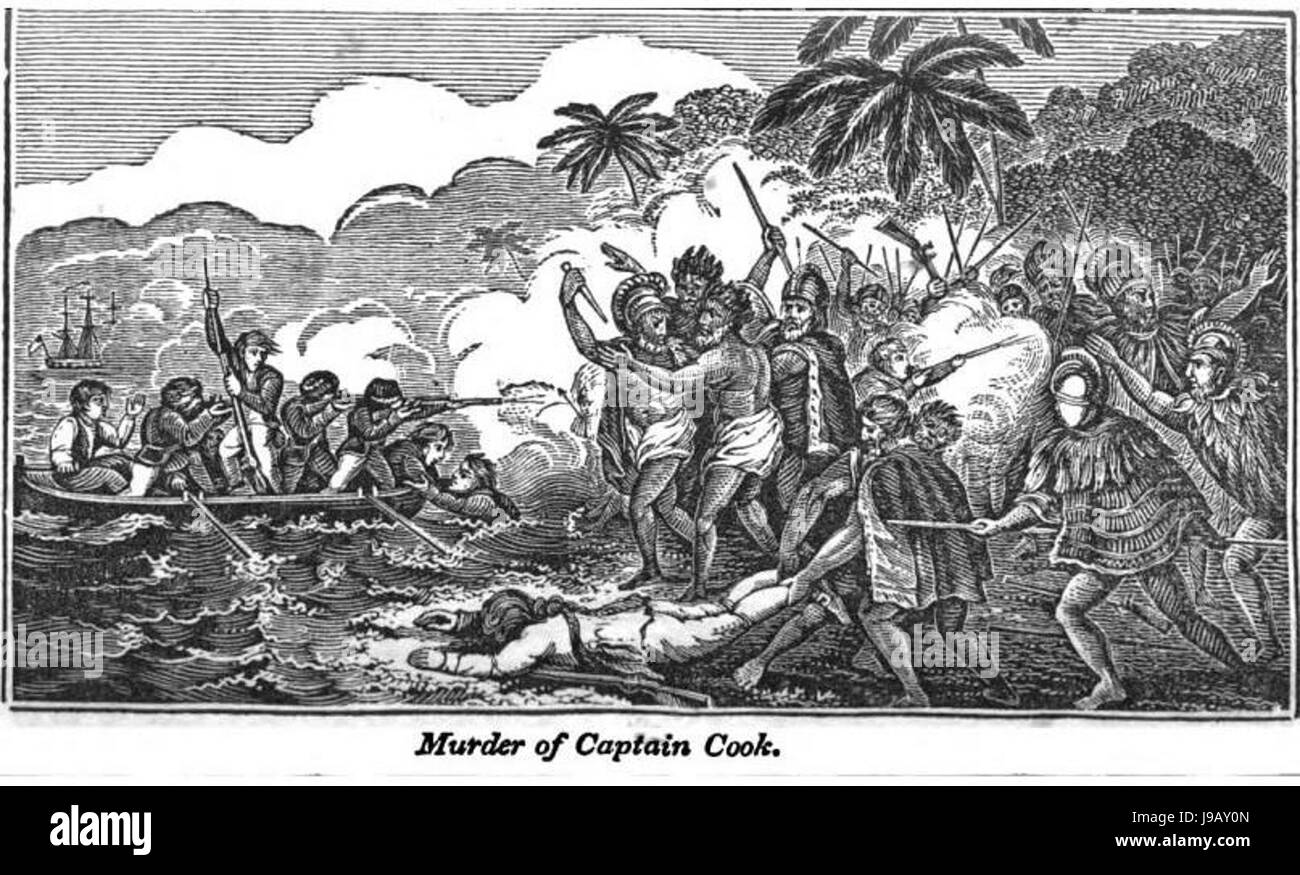 Murder of Captain Cook (1829 Stock Photo - Alamy