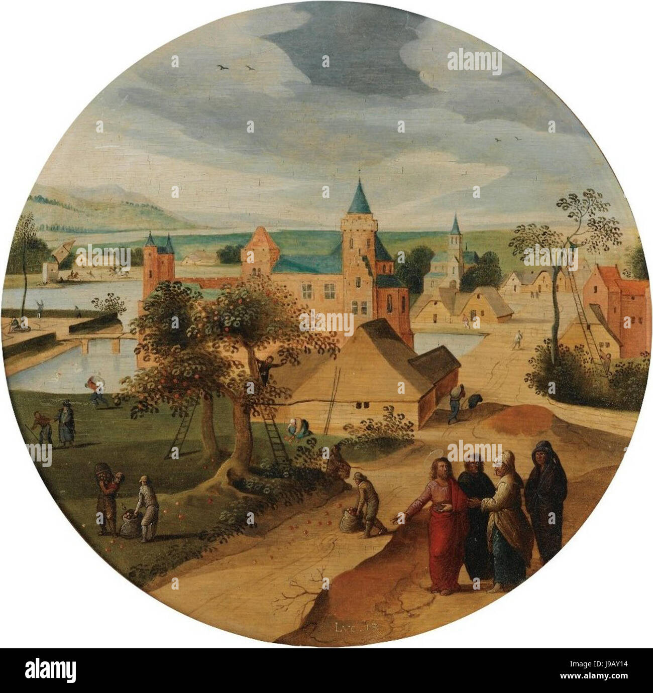 September from set of months of the year by Abel Grimmer, 1609 Stock Photo - Alamy