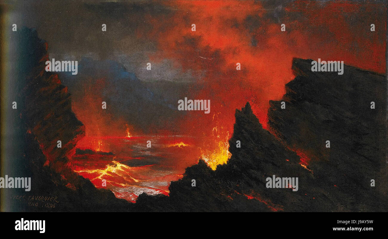 'Hilo' by Jules Tavernier, 1886, oil Stock Photo - Alamy