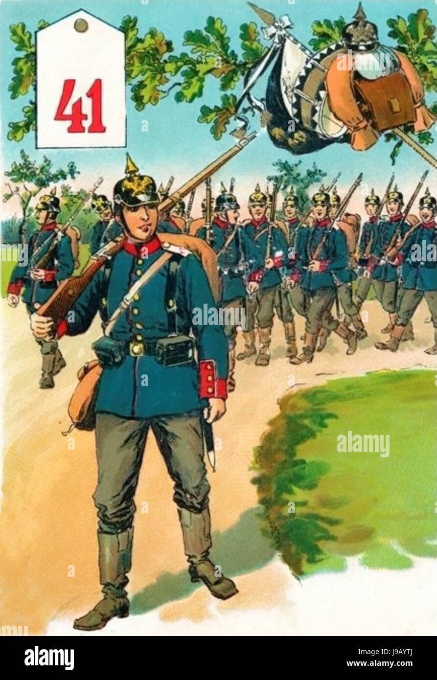 Uniform Regiment von Boyen Stock Photo - Alamy