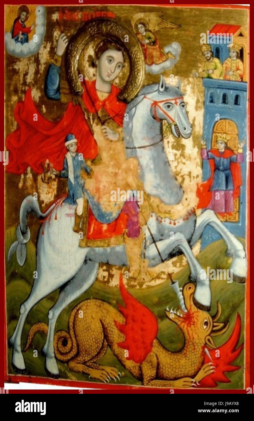 St George Icon St George Church Germas Loshnitsa 2 Stock Photo - Alamy