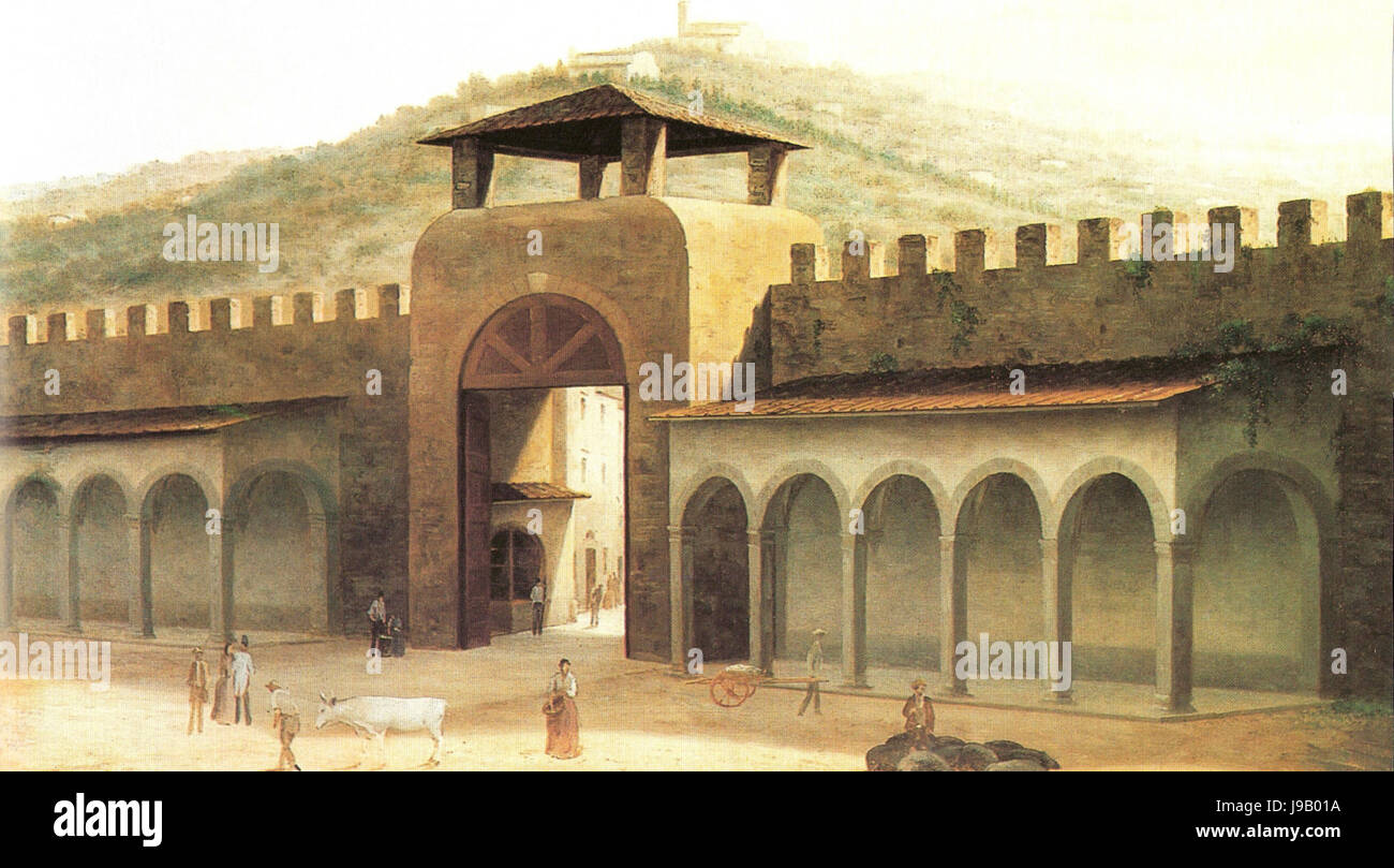 View of Ancient Florence by Fabio Borbottoni 1820 1902 (64 Stock Photo ...