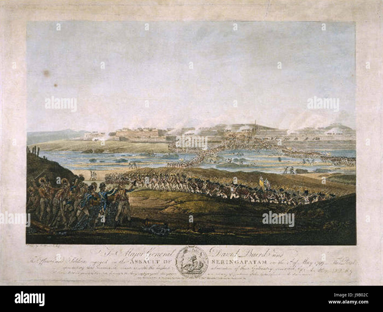 The assault of Seringapatam Stock Photo - Alamy