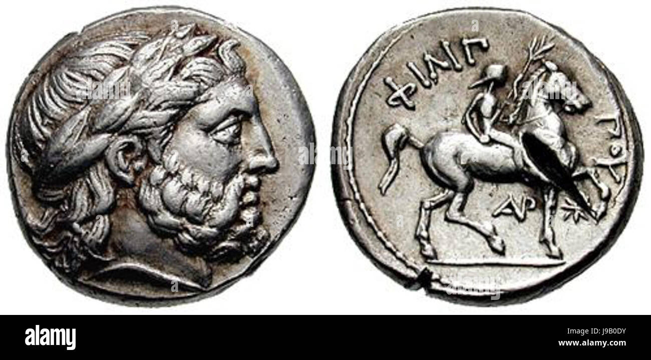 Tetradrachm of Philip II. 359 336 BCE Stock Photo - Alamy