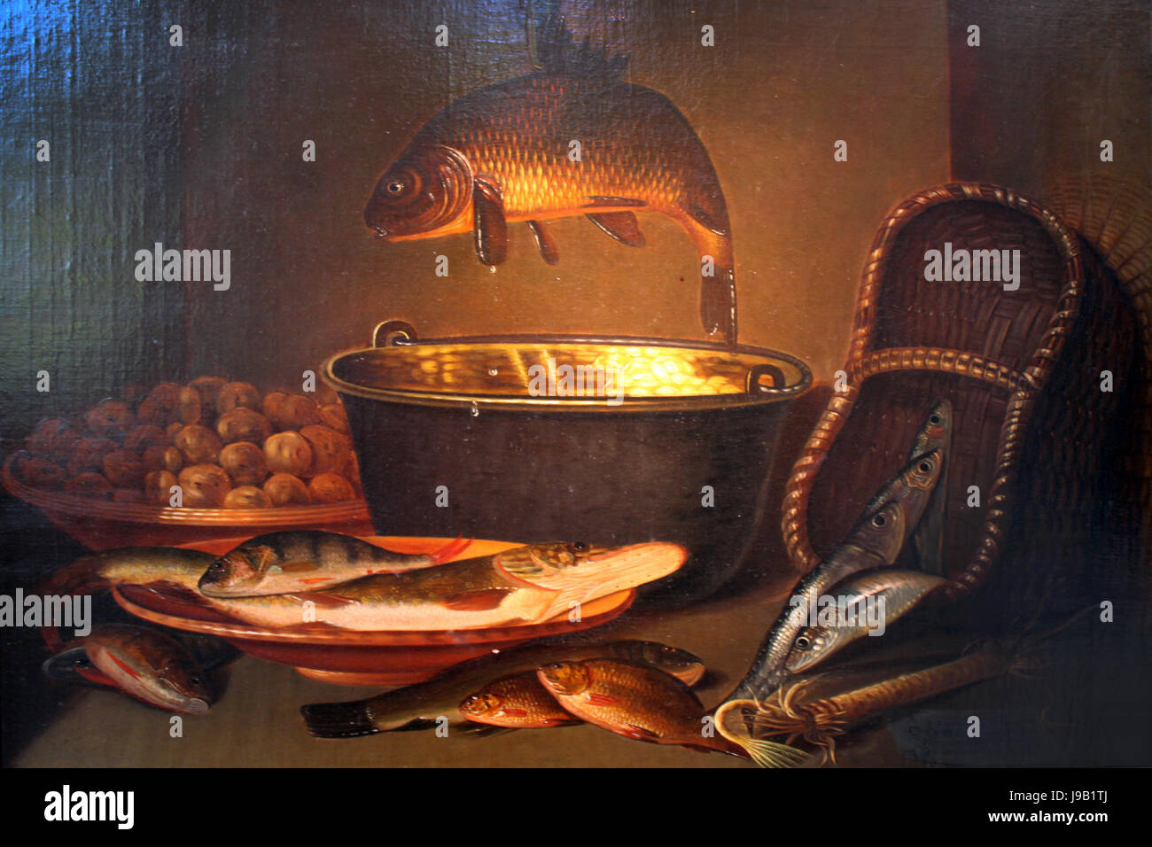 1815 Peters Stilleben mit Fischen anagoria Stock Photo - Alamy