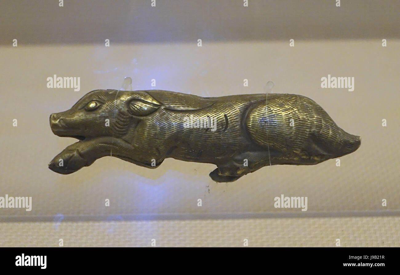 Pig, China, unearthed from Wangjian Tomb, Chengdu City, Former Shu of ...