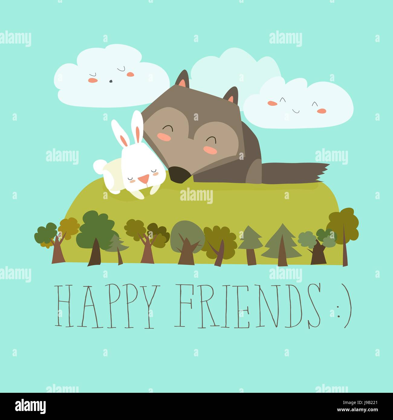 Nice forest Stock Vector Images - Alamy