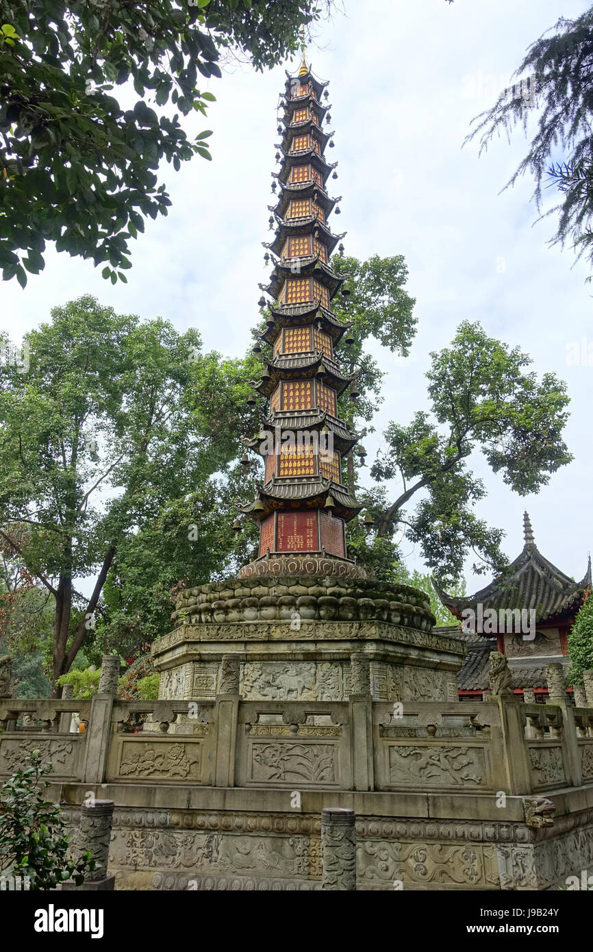 Thousand Buddha Pagoda Wenshu Monastery Chengdu, China DSC05273 Stock ...
