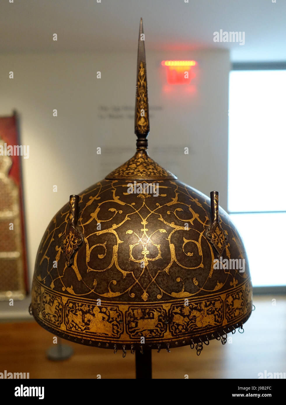 Parade helmet, Iran, first half of 19th century, forged steel overlaid ...