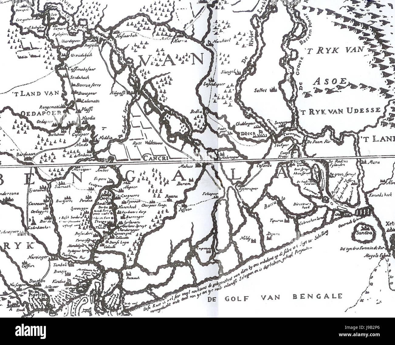 Van de Brook's map Stock Photo - Alamy