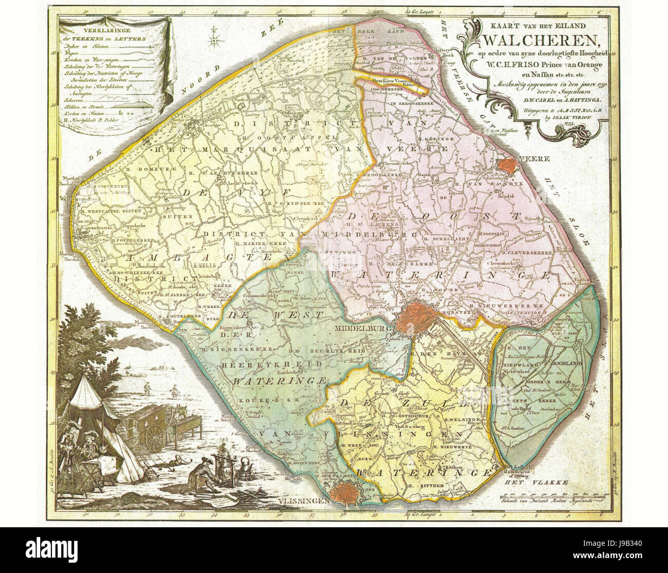 Map of walcheren hi-res stock photography and images - Alamy