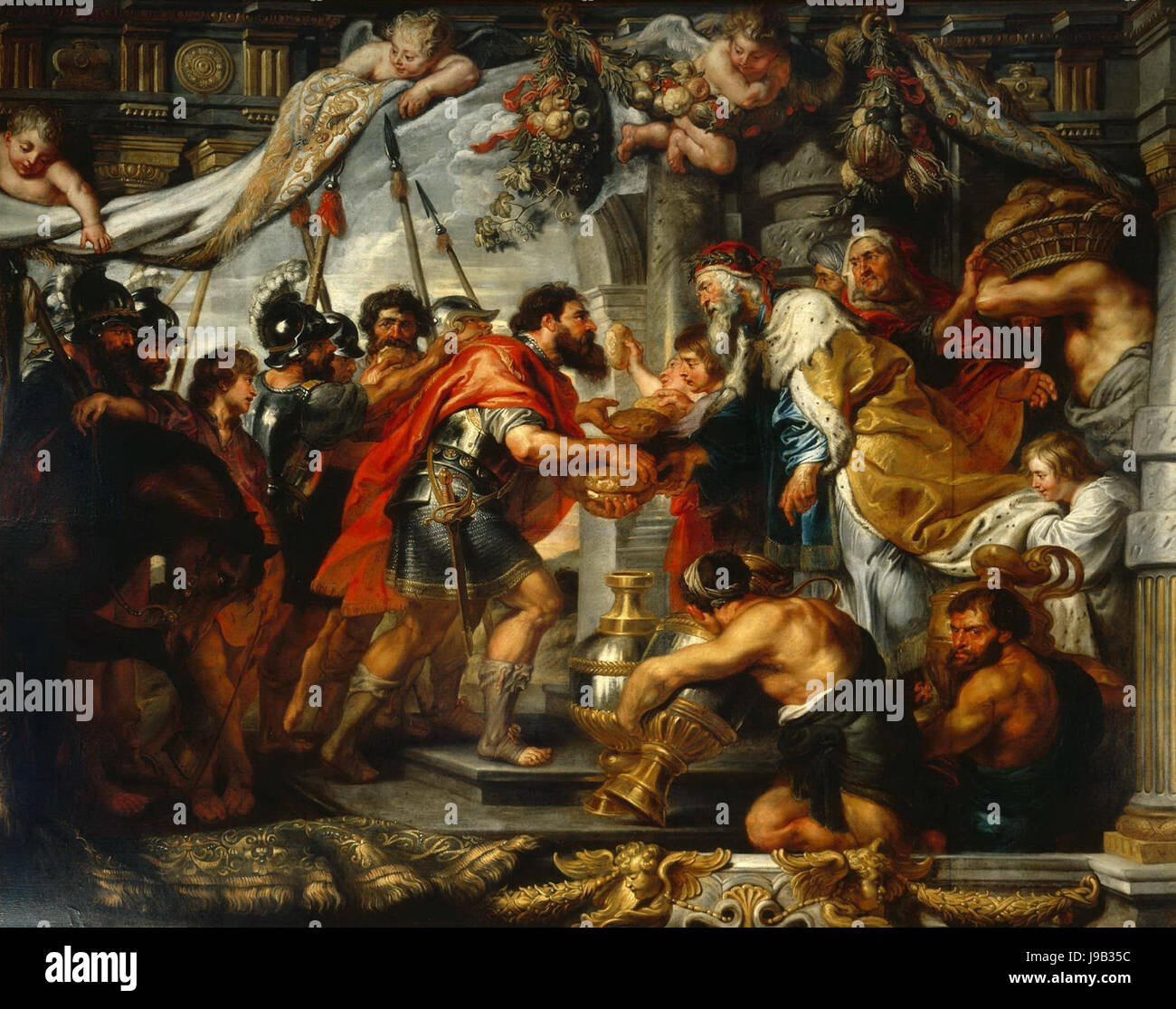 Meeting of abraham and melchizedek hi-res stock photography and images ...