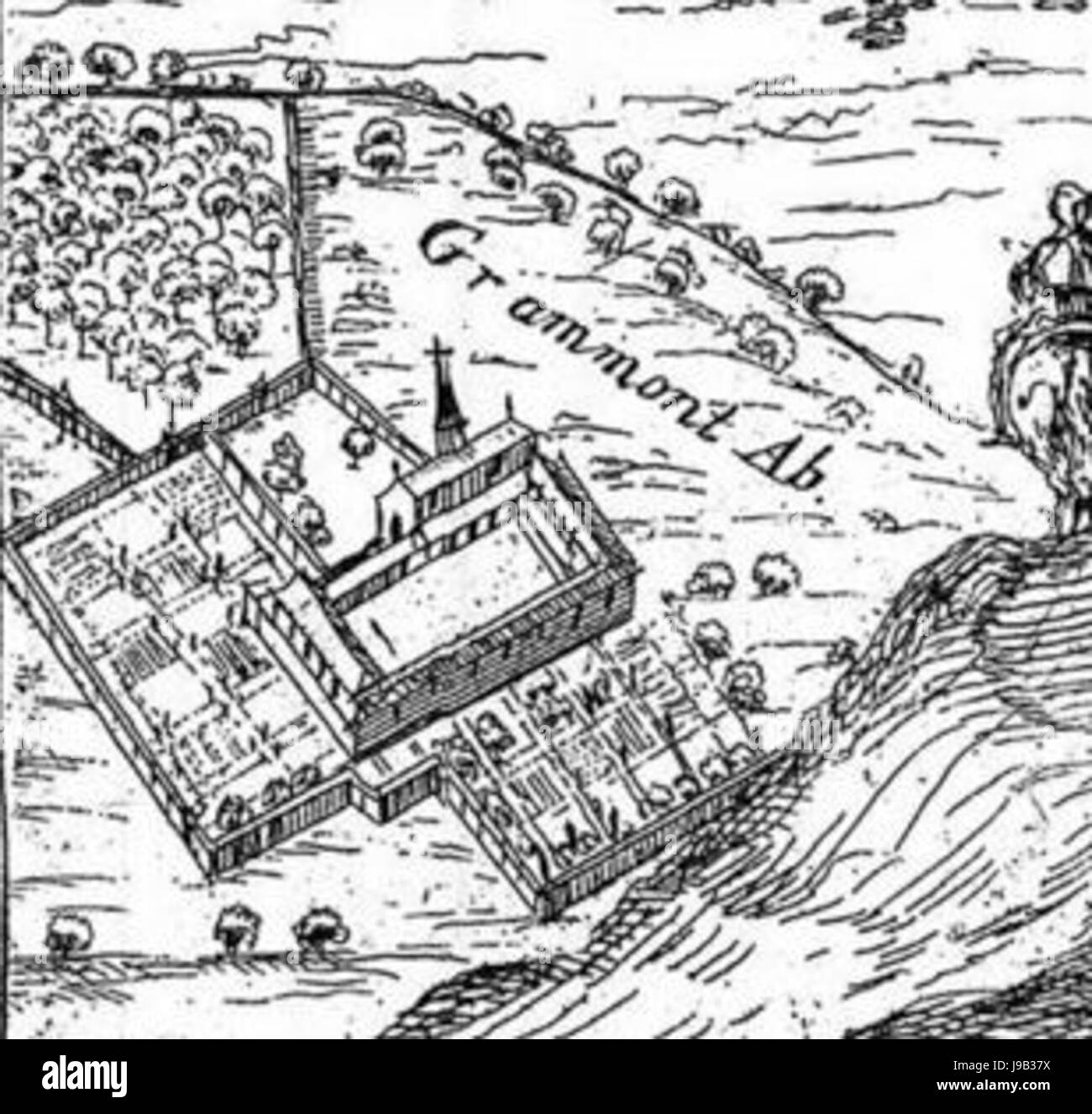 Abbaye de Grammont Stock Photo - Alamy