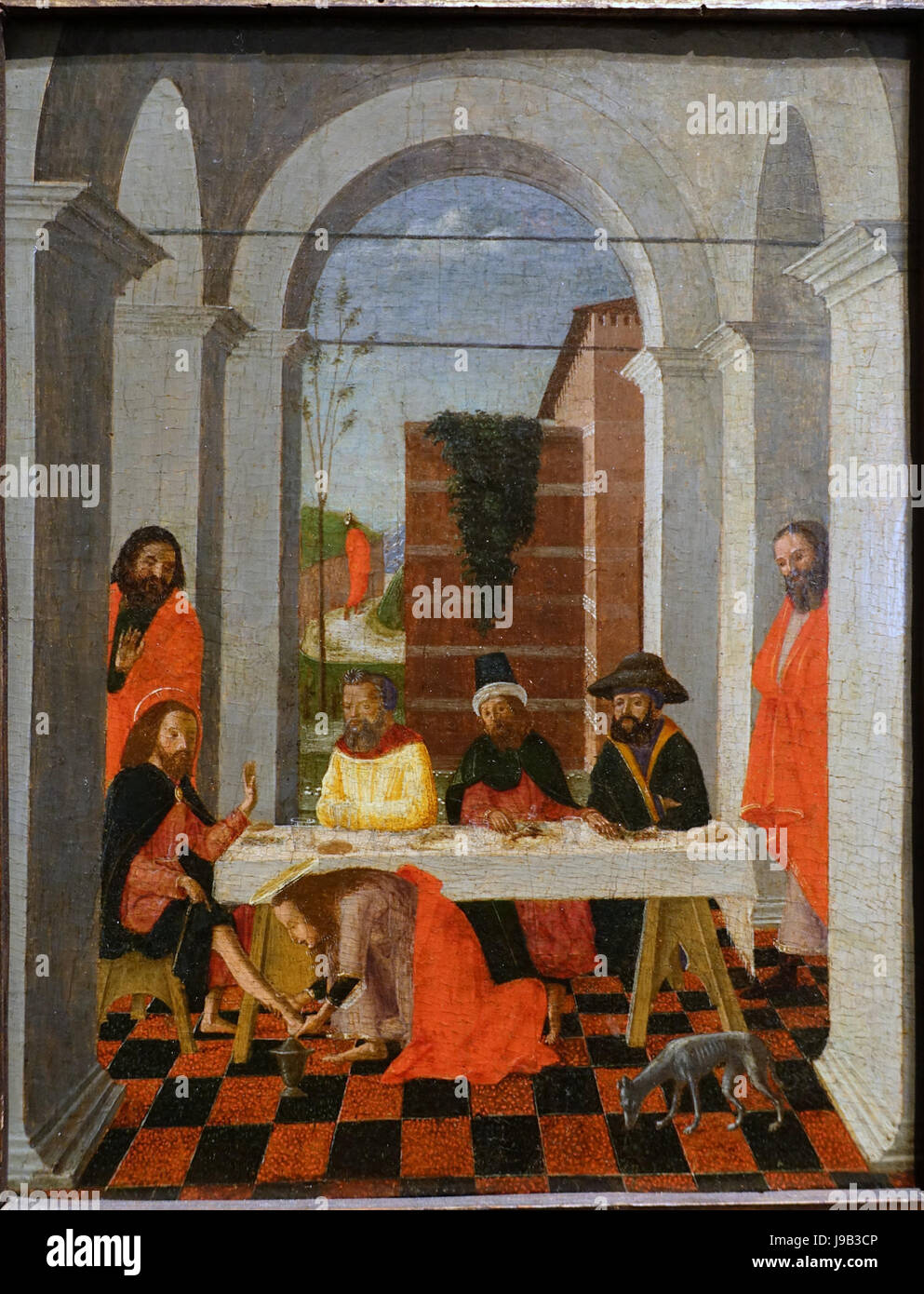 The Supper at Bethany, by Bernardo Butinone, Milan, 1490s, tempera on ...