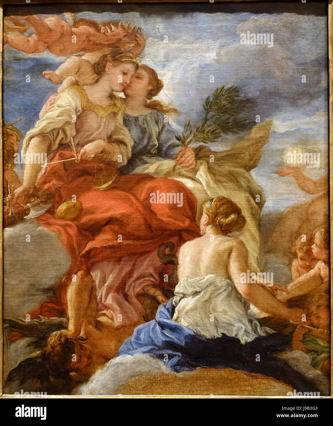 Study for 'Justice, Peace, and Truth' (Sant'Agnese in Agone, Rome) by ...