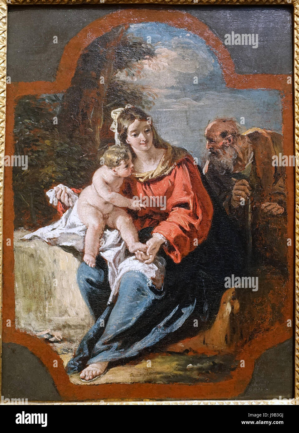 The Rest on the Flight into Egypt, by Sebastiano Ricci, 1720s, oil on ...