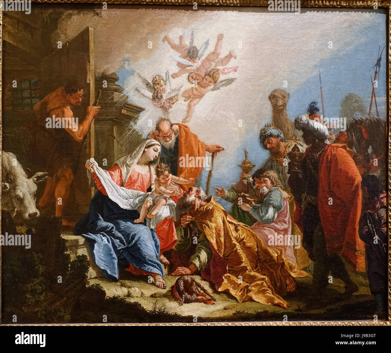 The Adoration of the Magi, by Francesco Fontebasso, 1740s, oil on ...