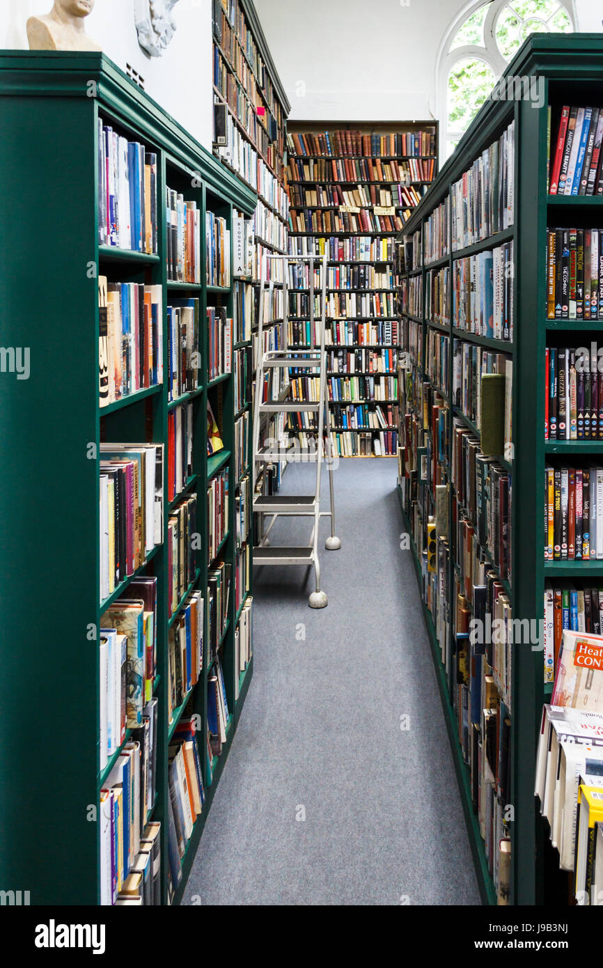 Bookshelves in the library of Highgate Literary and Scientific ...