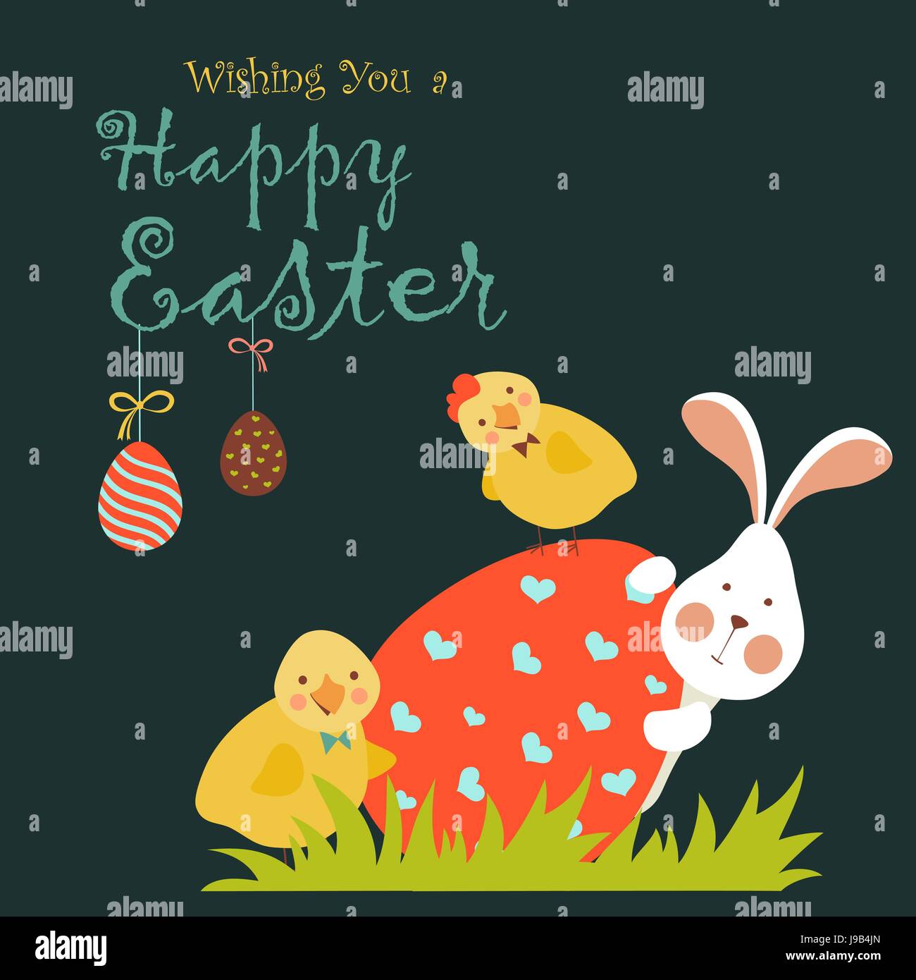 Bunny,chicken and easter egg Stock Vector Image & Art - Alamy