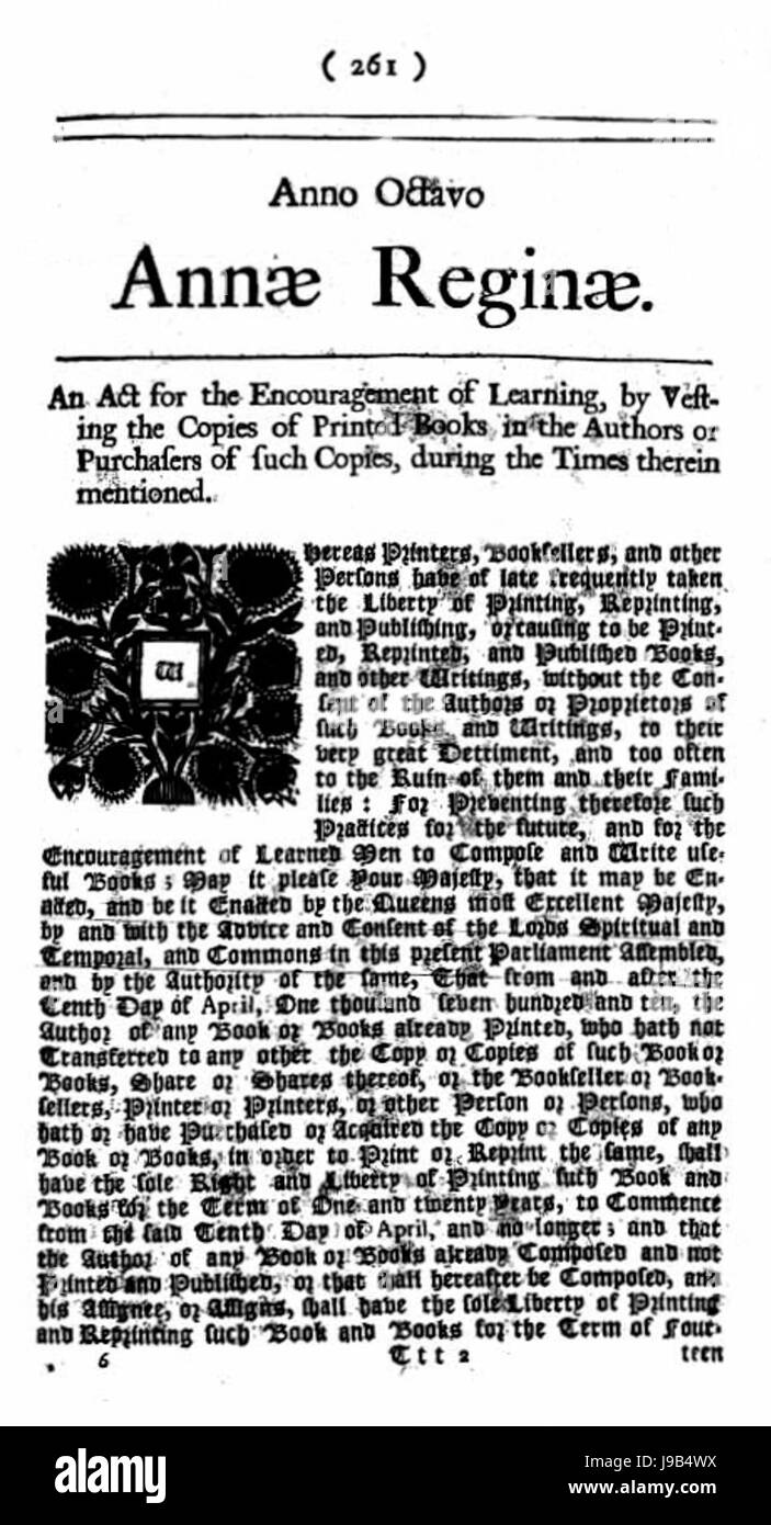 The statute of anne hi-res stock photography and images - Alamy