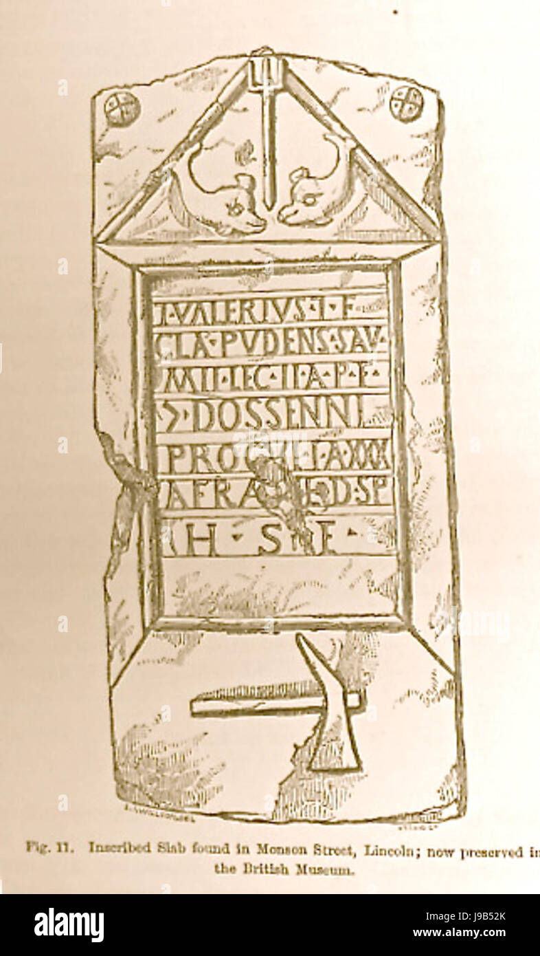 Roman Tombstone Lincoln 03 Stock Photo - Alamy