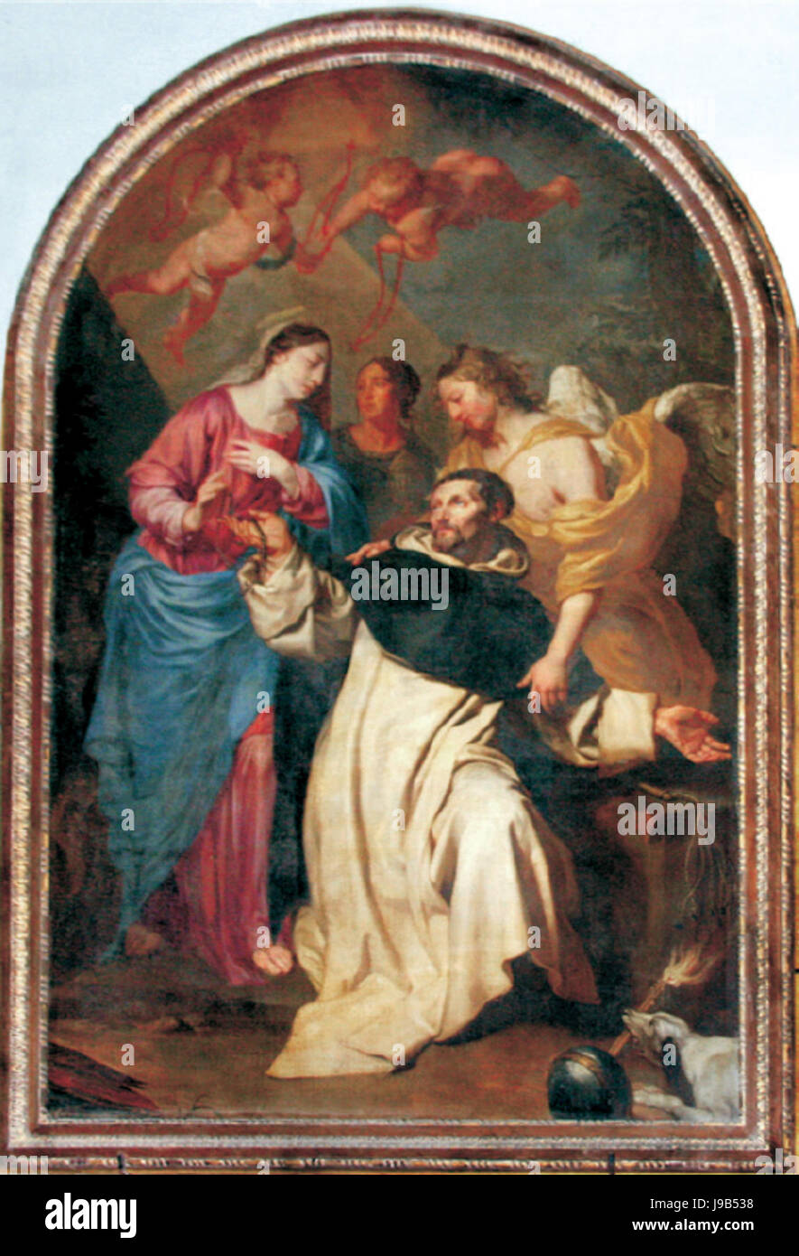 St dominic receiving the rosary hi-res stock photography and images - Alamy