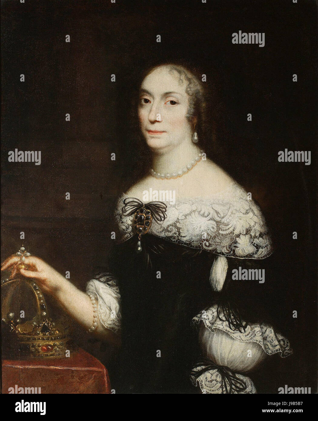 Daniel Schultz, Portret Ludwiki Marii Gonzagi Stock Photo - Alamy