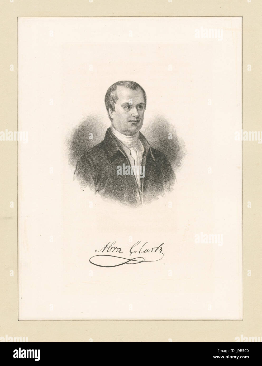 Abraham Clark (NYPL Hades 268456 1253297 Stock Photo - Alamy