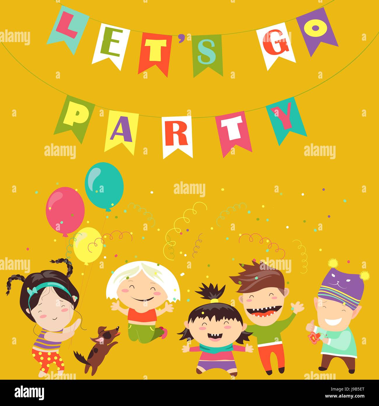 Celebrating childhood Stock Vector Images - Alamy