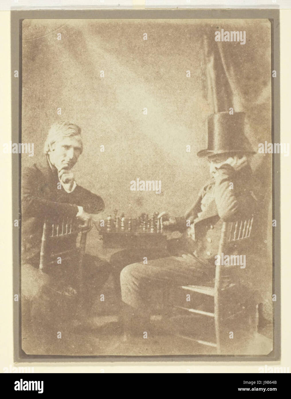 The Chess Players by Henry Fox Talbot (2 Stock Photo - Alamy