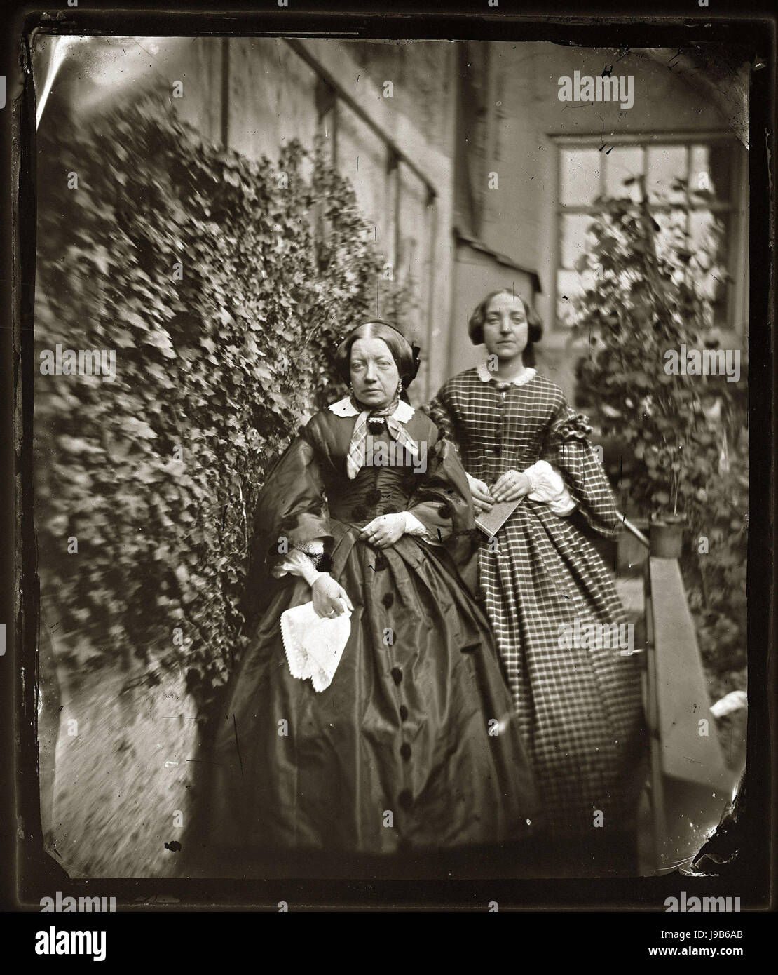 Portret van Anna Maria Kost (1818 ) en een onbekende jonge vrouw (max ...