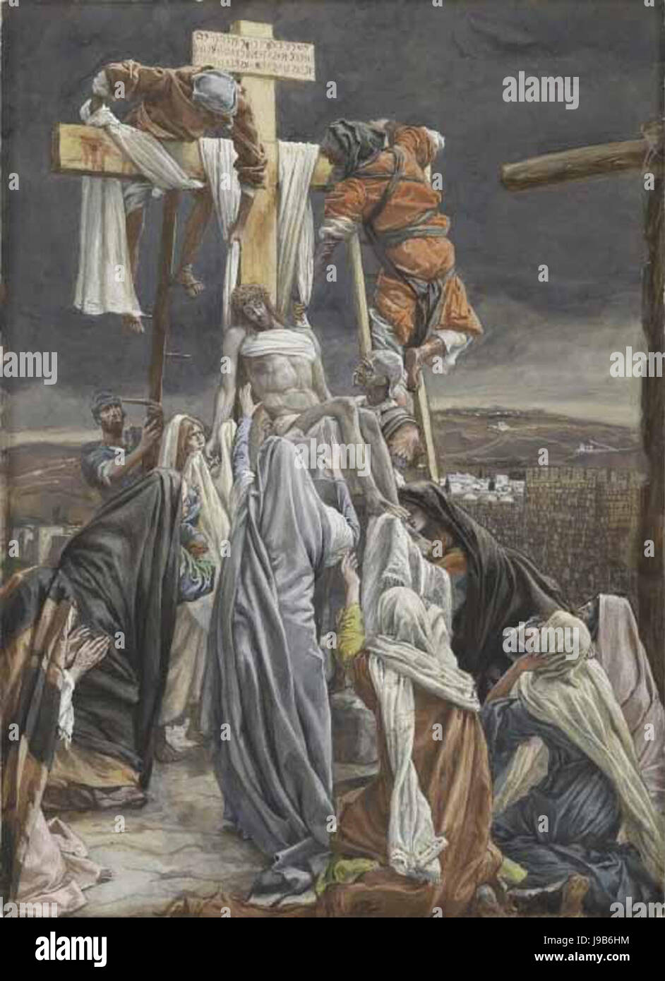 Tissot the descent from the cross Stock Photo - Alamy