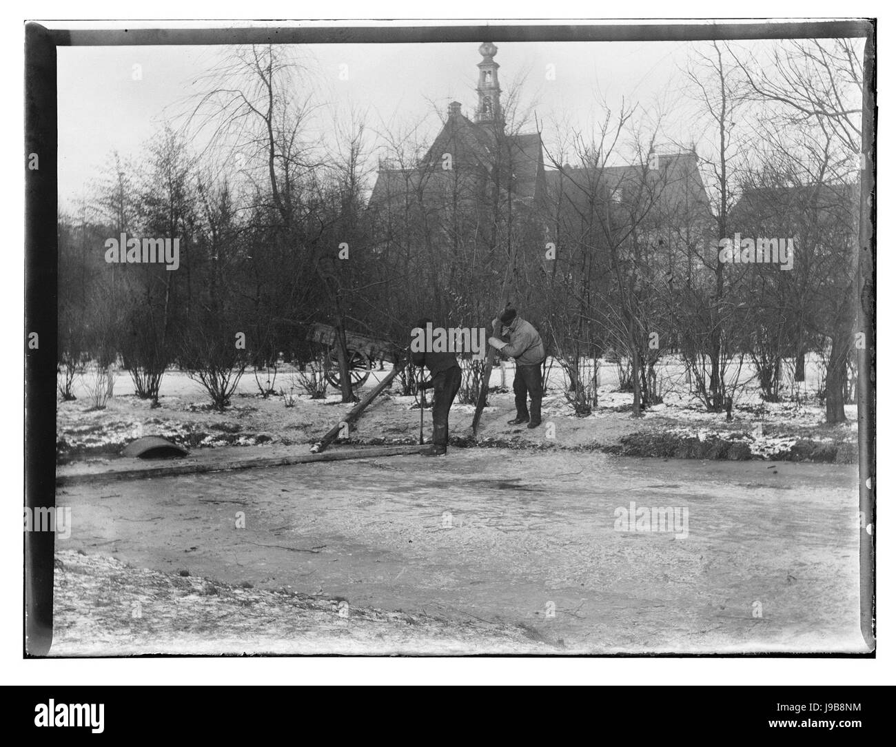 Winter in het Oosterpark Jacob Olie (max res Stock Photo - Alamy