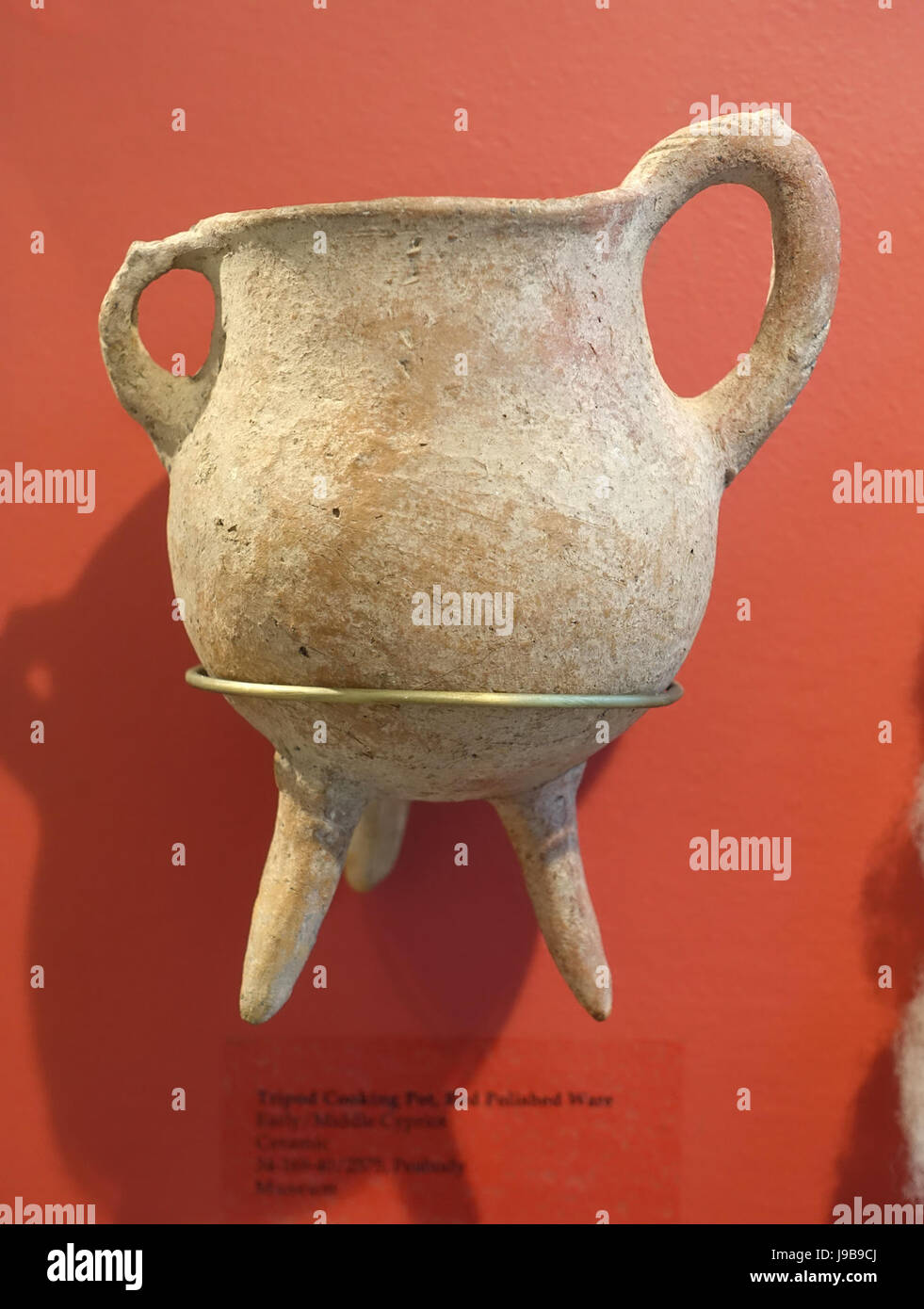 Tripod cooking pot, Red Polished Ware, Early to Middle Cypriot Harvard ...