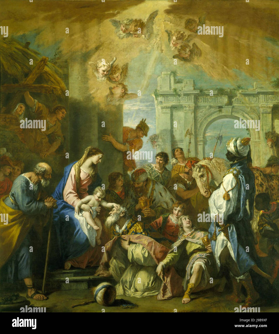 Sebastiano Ricci and Marco Ricci The Adoration of the Magi Stock Photo ...