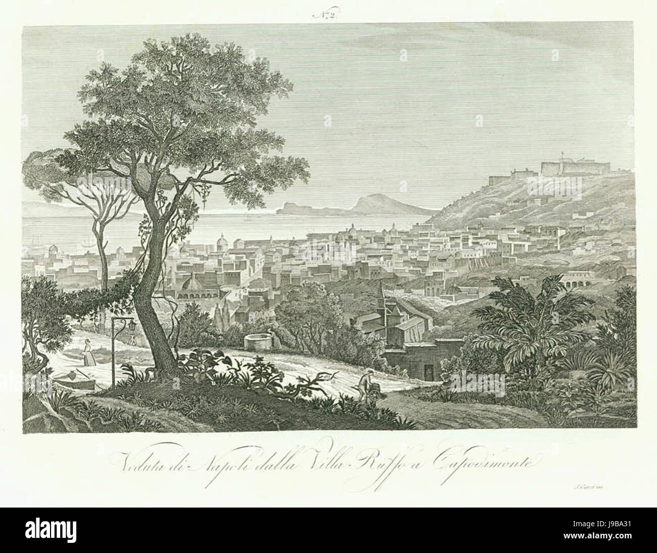 Veduta dalla Villa Ruffo a Capodimonte (Napoli Stock Photo - Alamy