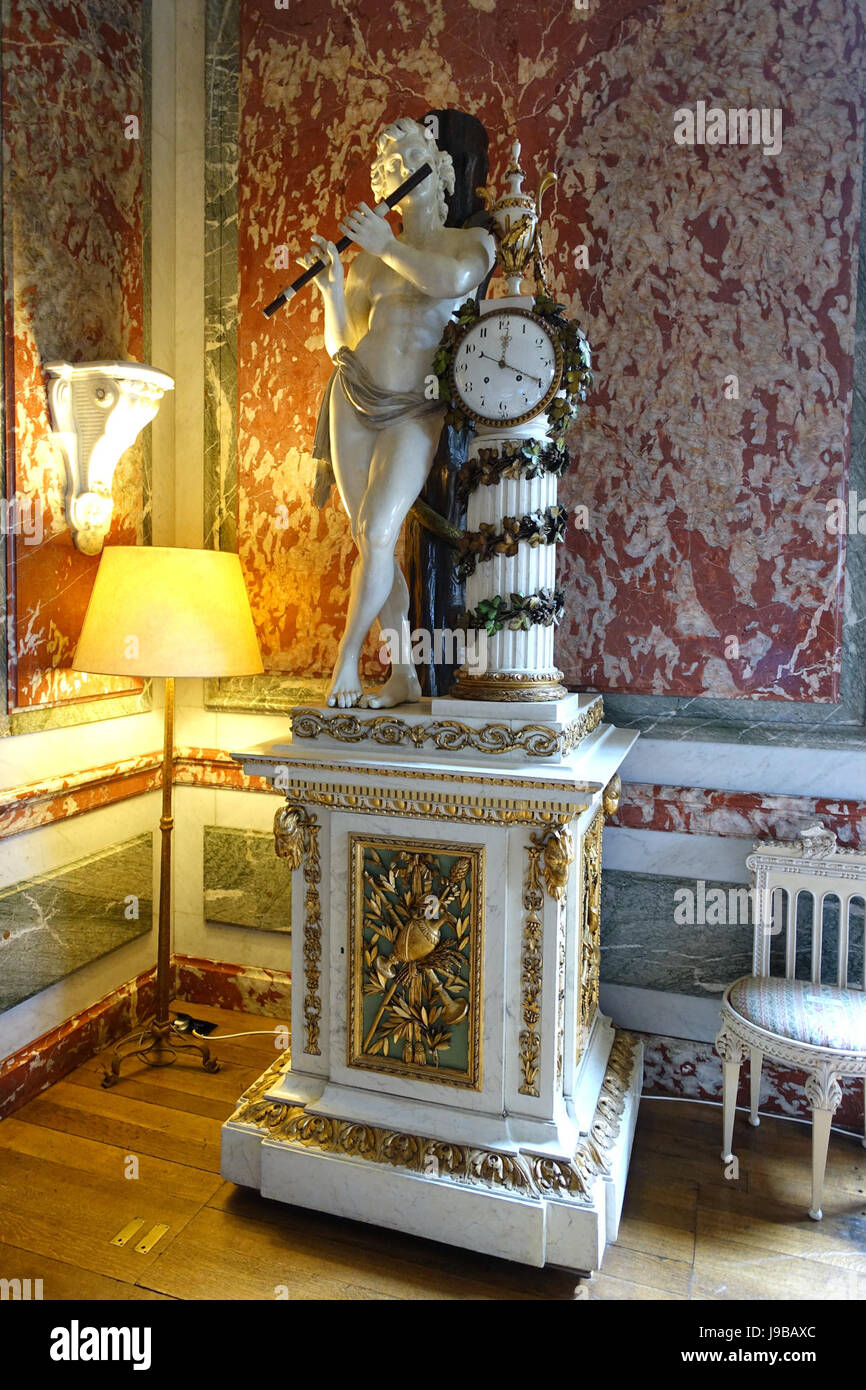 Organ clock, probably Orpheus playing the flute, casing by H. C ...