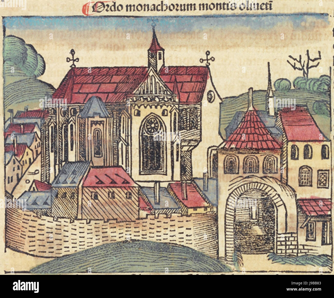 Nuremberg Chronicles f 237v Ordo monachorum Stock Photo - Alamy
