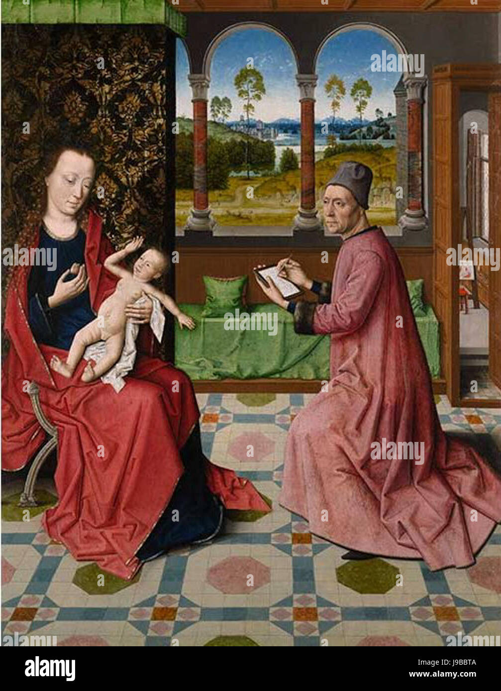 Rogier Van Der Weyden St Luke Drawing The Virgin