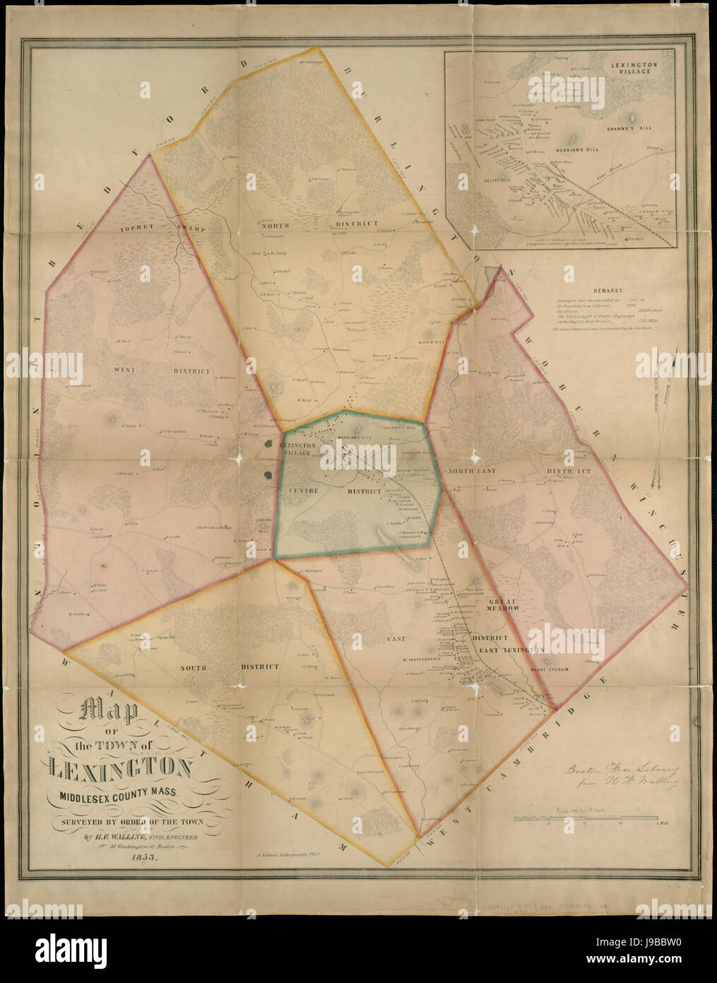 A map of the town of Lexington Middlesex County, Mass. (3855458841 ...