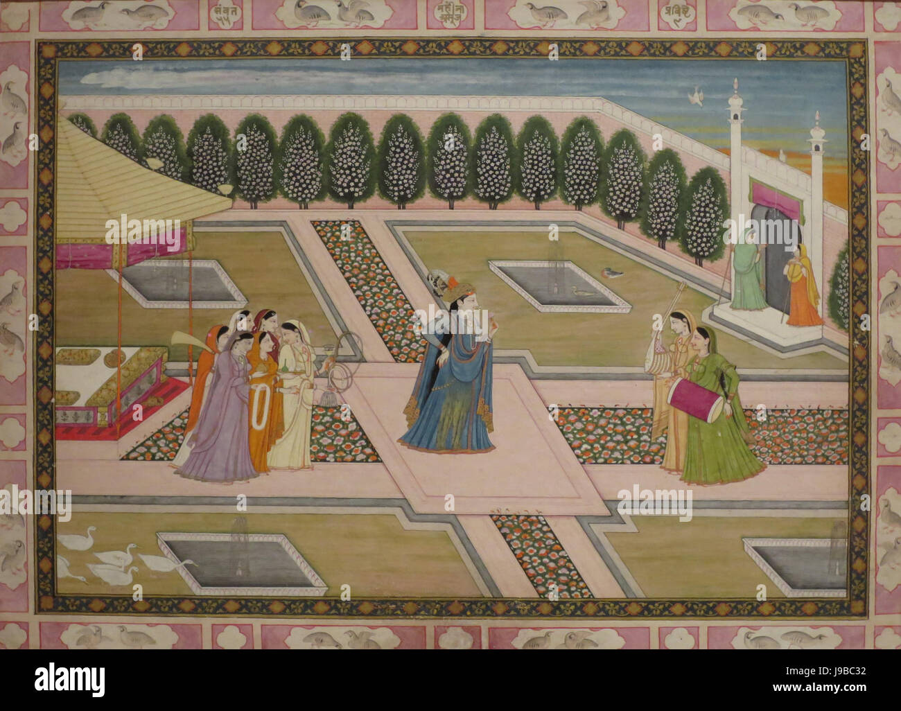 Princess in a Courtyard, attributed to Ranjha, 1799, Honolulu Museum of ...